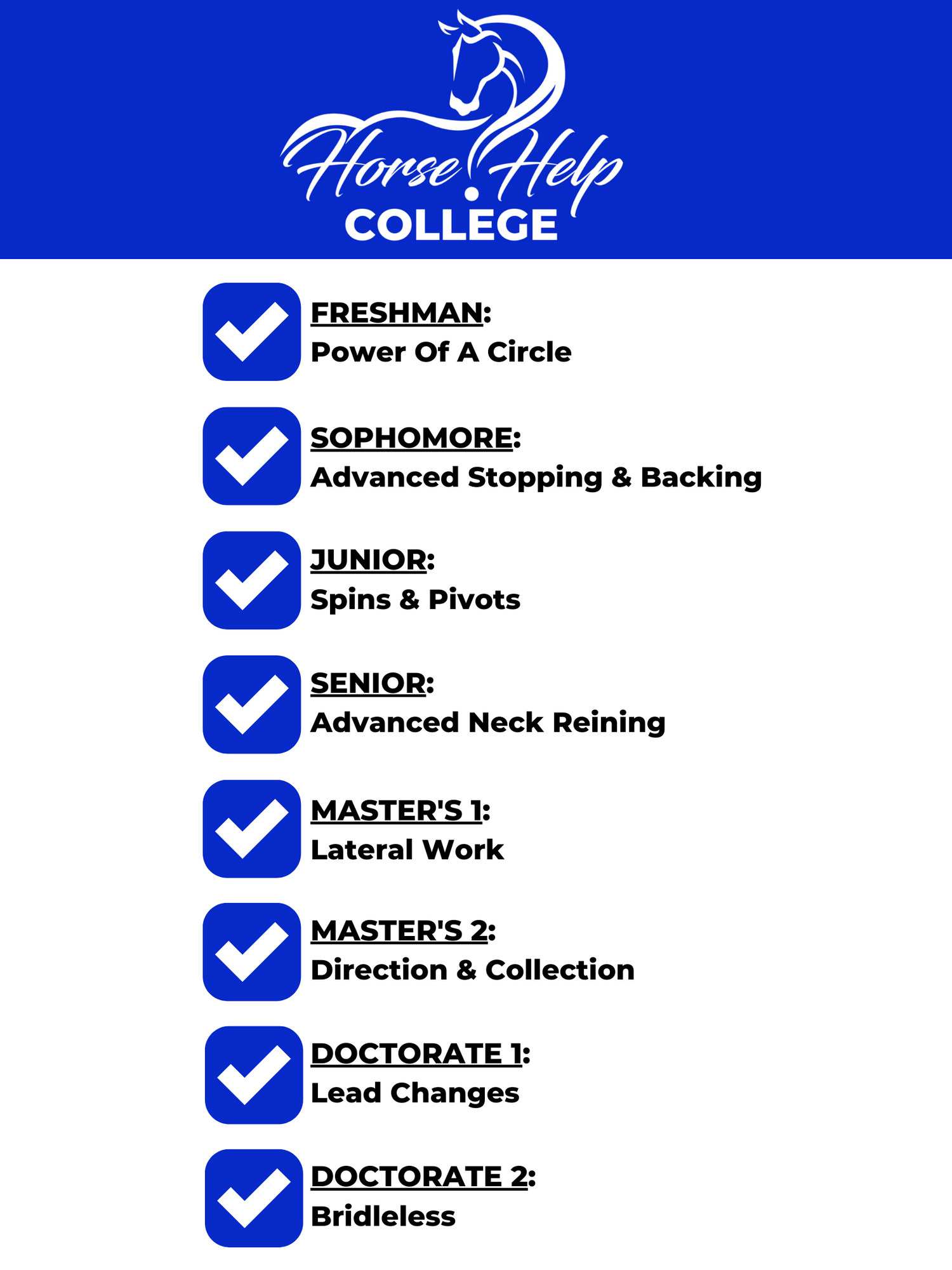 Horse Help College - DIY